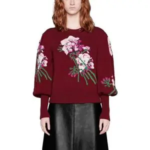 Gucci Floral-intarsia Wool Jumper