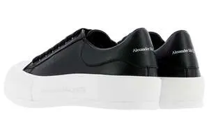 Alexander McQueen Deck Plimsoll Lace-up Sneakers - Black/white