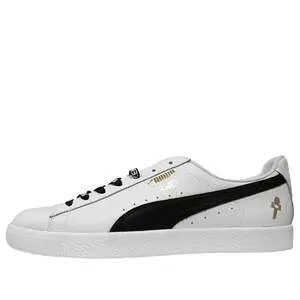 PUMA Clyde Core Leather Foil Sneakers