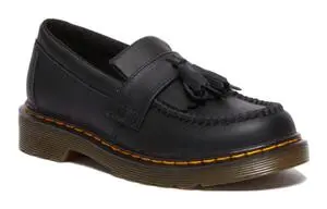 Dr. Martens Adrian Softy T Leather Tassel Loafers - Black