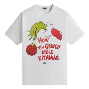 Kith X The Grinch Book Title Vintage T-shirt - White