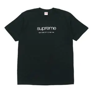 Supreme Ss20 Week 1 Shop Tee Classic Logo Short Sleeve - Black