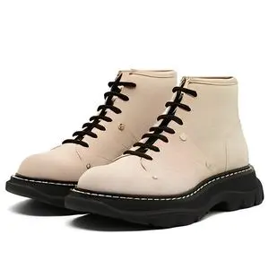 Alexander McQueen Lace Up Combat Boots