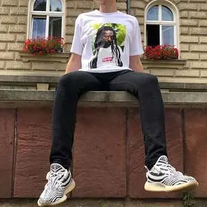 Supreme Ss19 Buju Banton Tee Reggae Character Printing Short Sleeve - White