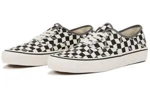 VANS Authentic Vr3 Sf Low Top Sneakers With Checkerboard Motif - Black/white