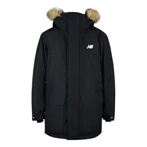 NEW BALANCE Warm Winter Down Jacket Asia Sizing 'black Brown
