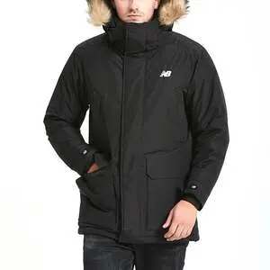 NEW BALANCE Warm Winter Down Jacket Asia Sizing 'black Brown