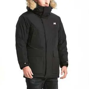 NEW BALANCE Warm Winter Down Jacket Asia Sizing 'black Brown