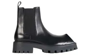 Balenciaga Rhino 20mm Boots In Smooth Calfskin - Black