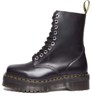 Dr. Martens 1490 Quad Leather Lace Up Boots - Black