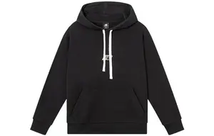 NEW BALANCE Classic Casual Logo Print Hoodie - Black/white
