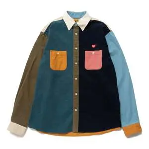 HUMAN MADE Crazy Corduroy Shirt 'blue - Multi-color