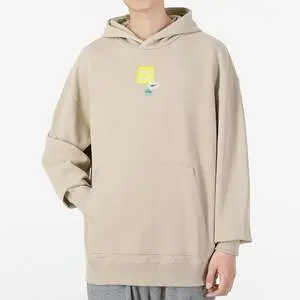 PUMA Oversized Graphic Logo Hoodie - Beige