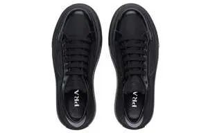 Prada Macro Re-nylon And Brushed Leather Sneakers