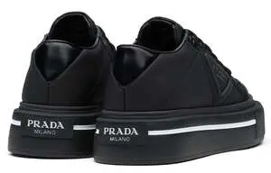 Prada Macro Re-nylon And Brushed Leather Sneakers