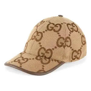 Gucci Jumbo Gg Canvas Baseball Hat - Tan