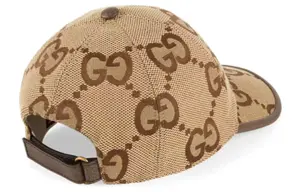 Gucci Jumbo Gg Canvas Baseball Hat - Tan