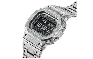 Casio G-shock Stainless Steel Digital Watch - Silver/black
