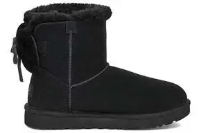 UGG Classic Double Bow Mini Boots - Black