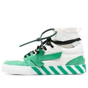 Off-White Vulcanized High-top Sneakers - Green/white