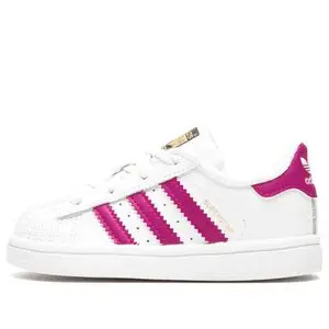 Adidas Superstar Low Top Sneakers - White/pink