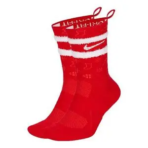 Nike Elite Crew 'xmas' Sports Socks 1 Packs - Red