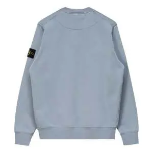 Stone Island Patch Logo Crewneck Sweatshirt - Mid Blue