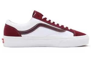 VANS Style 36 Classic Sport Low Top Sneakers - White/red