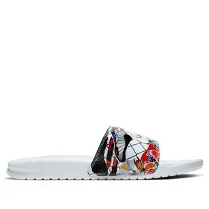 Nike Benassi Jdi Print Slide "china Hoop Dreams - White