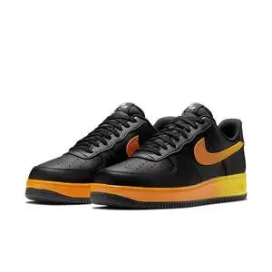 Nike Force 1 Low '07 Lv8 "orange Peel" Sneakers - Black