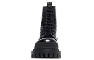 Balenciaga Strike Combat Boots - Black