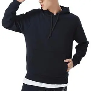 NEW BALANCE Solid Color Knit Hoodie