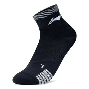 LI-NING Logo Mid Cut Socks - Black