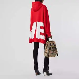 Burberry Love Printing Loose Hoodie