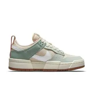 Nike Dunk Low Disrupt Sneakers With Embroidered Detail - Whitegreen
