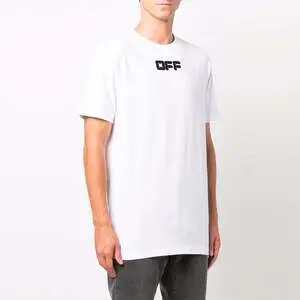 Off-White Fw21 Logo Printing Short Sleeve Loose Fit