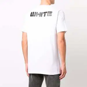 Off-White Fw21 Logo Printing Short Sleeve Loose Fit