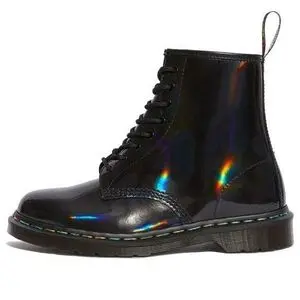 Dr. Martens 1460 Rainbow Lace-up Ankle Boots - Black