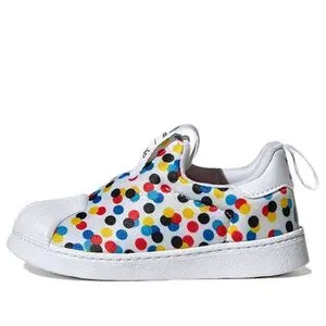 Adidas Superstar 360 X Disney "mickey And Minnie Polka Dots" Slip-on Sneakers - White/black/red