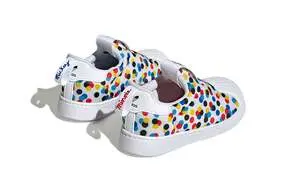 Adidas Superstar 360 X Disney "mickey And Minnie Polka Dots" Slip-on Sneakers - White/black/red