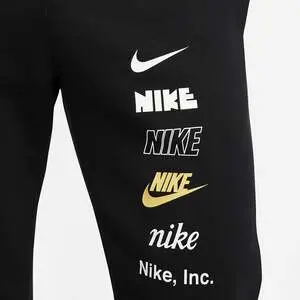 Nike Club Fleece Logo Pants 'black
