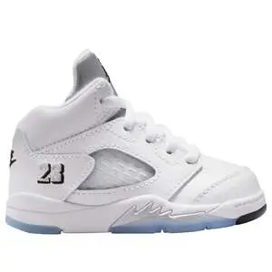 JORDAN Air 5 Retro Sneakers - White/metallic