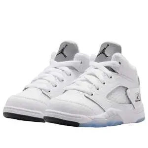 JORDAN Air 5 Retro Sneakers - White/metallic