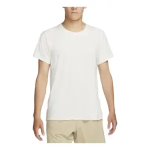 Nike Men's Nike Yoga Dri-fit Moisture Conduction Quick Dry Solid Color Round Neck Short Sleeve Light Grey T-shirt Multi-color