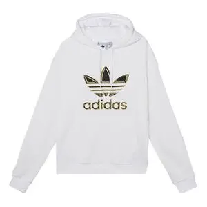 Adidas Originals Logo Sports Drawstring Hoodie - White