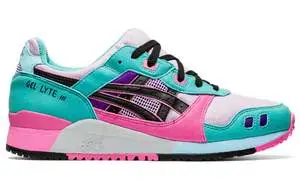 Asics Gel Lyte 3 "dragon Fruit" Athletic Sneakers - Black/green/pink
