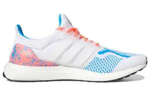 Adidas Ultraboost 5.0 Dna "white Turbo" Low Top Sneakers - Cloud White/cloud White/turbo