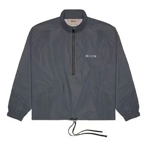Fear Of God Fw20 Reflective Half Zip Track Pullover Black
