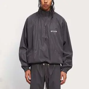 Fear Of God Fw20 Reflective Half Zip Track Pullover Black