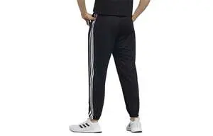 Adidas 3s Pants Stripe Lacing Bundle Feet Training Sports Pants - Black
